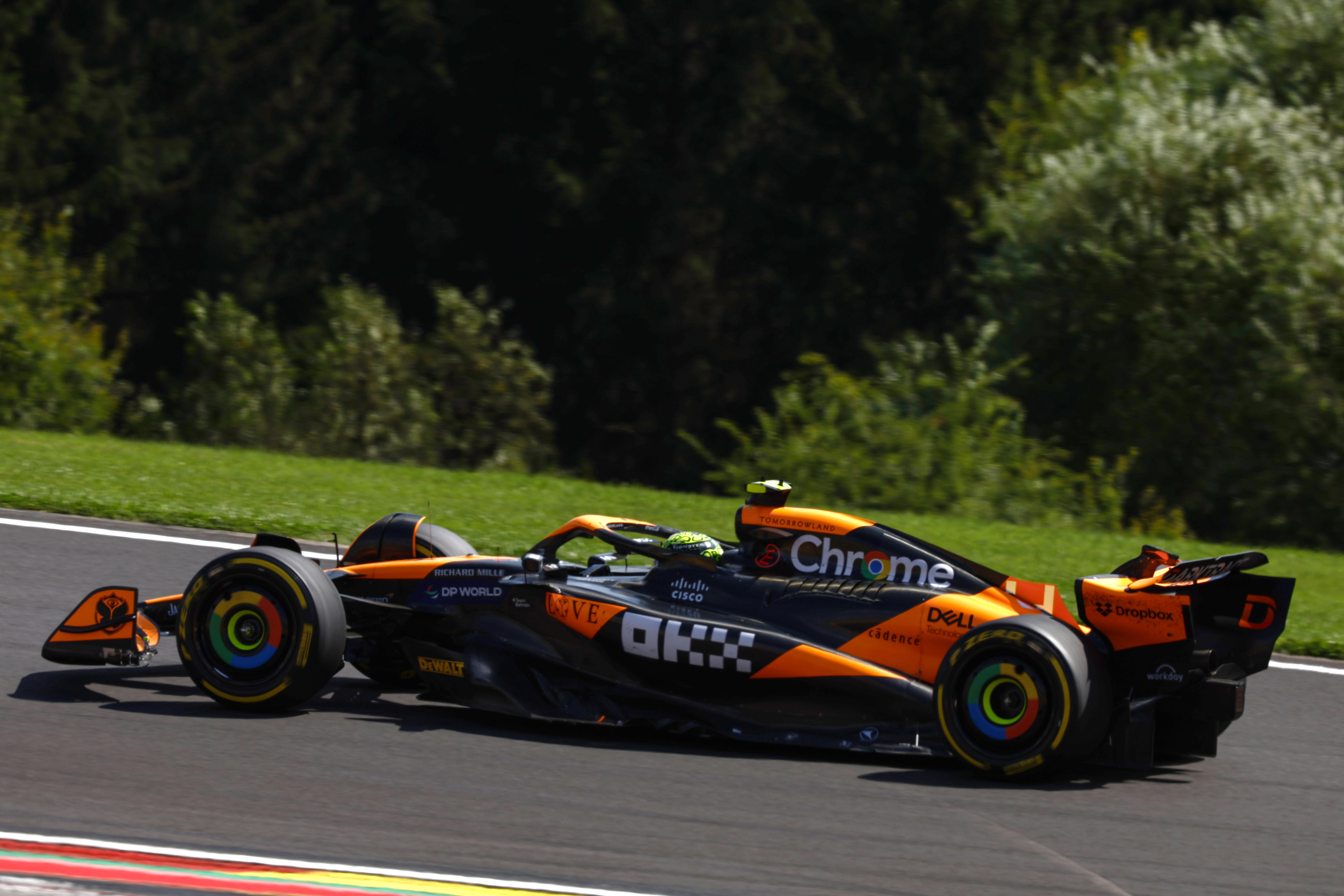 Lando Norris leads McLaren front-row at F1 Belgian GP